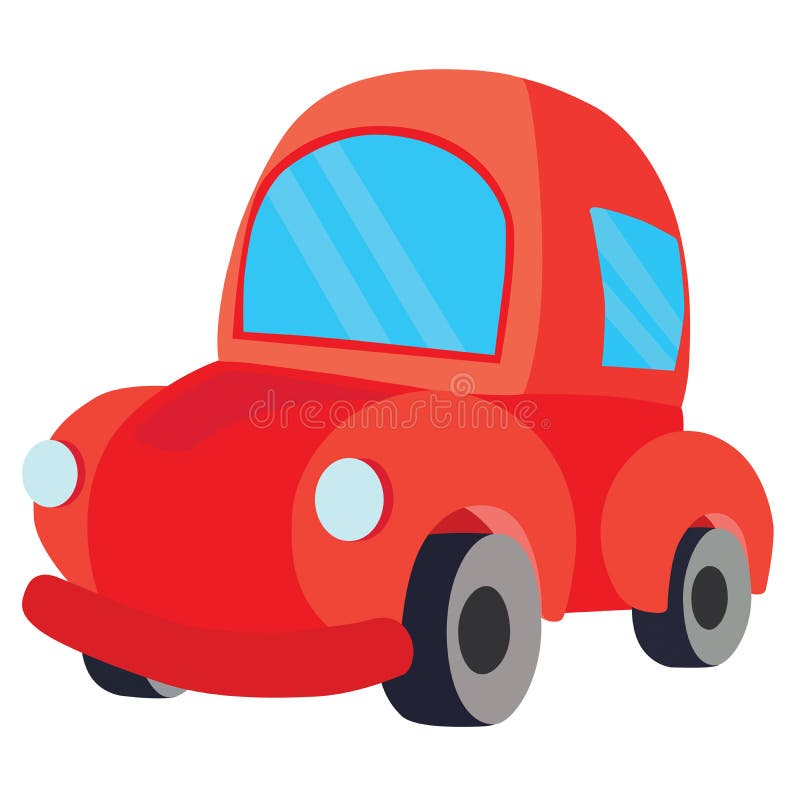 Red car stock vector. Illustration of isolated, graphic - 115141349