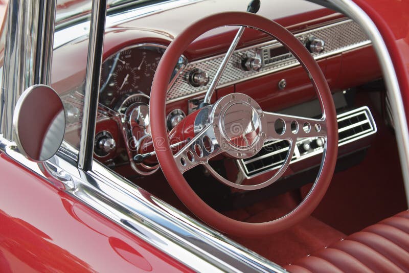 Red car Interior stock image. Image of automotive, passion - 20325331