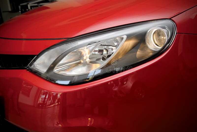 Red car light stock photo. Image of chrome, lamp, automobile - 47875794