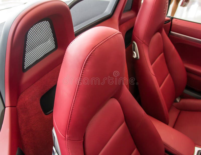 Red car seat stock image. Image of close, equipment, control - 90133519