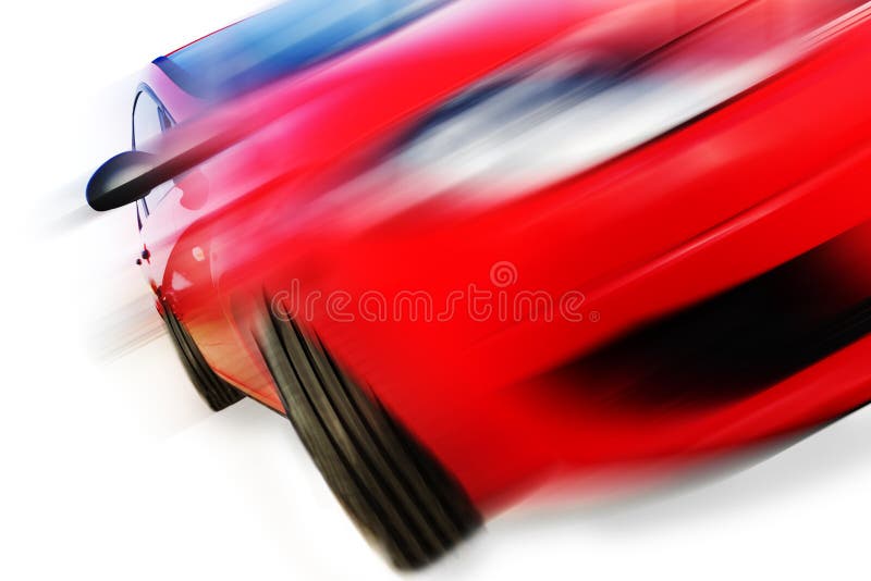 Red car and speed stock image. Image of asphalt, metal - 276944393