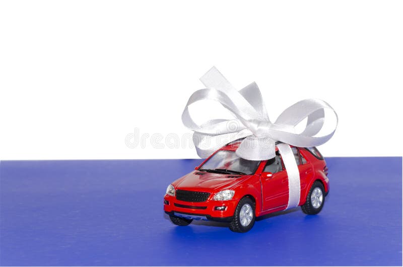 Red Car Tied White Ribbon Stock Photos - Free & Royalty-Free Stock ...