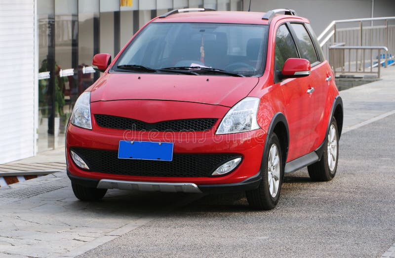 Red Car stock image. Image of modern, beamer, front, logo - 39380345