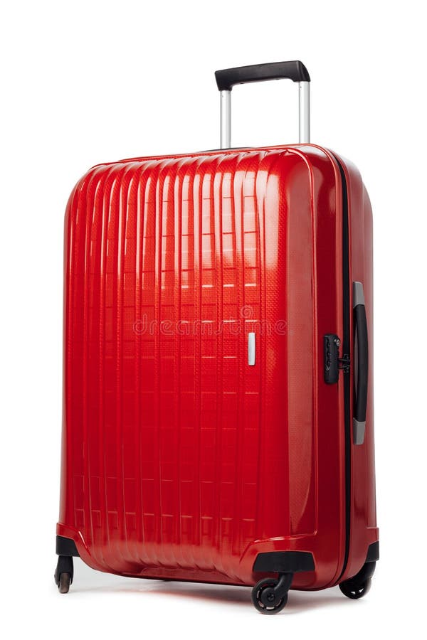 Red baggage stock photo. Image of voyage, blue, suitcase - 10455424