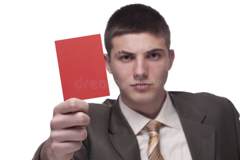 Red card stock photo. Image of card, desperation, foul - 299316