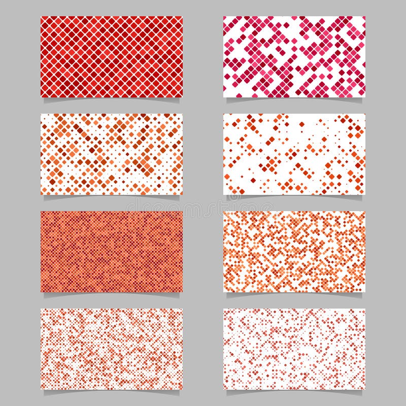 Red Card Background Set - Vector Template Designs Stock Vector ...