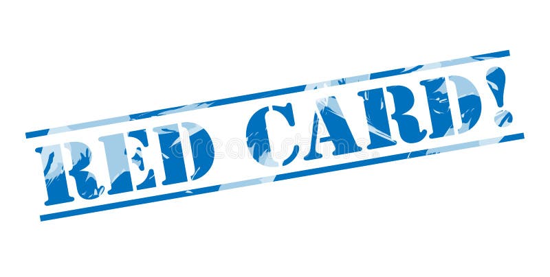 Red card blue stamp stock illustration. Illustration of design - 98291074