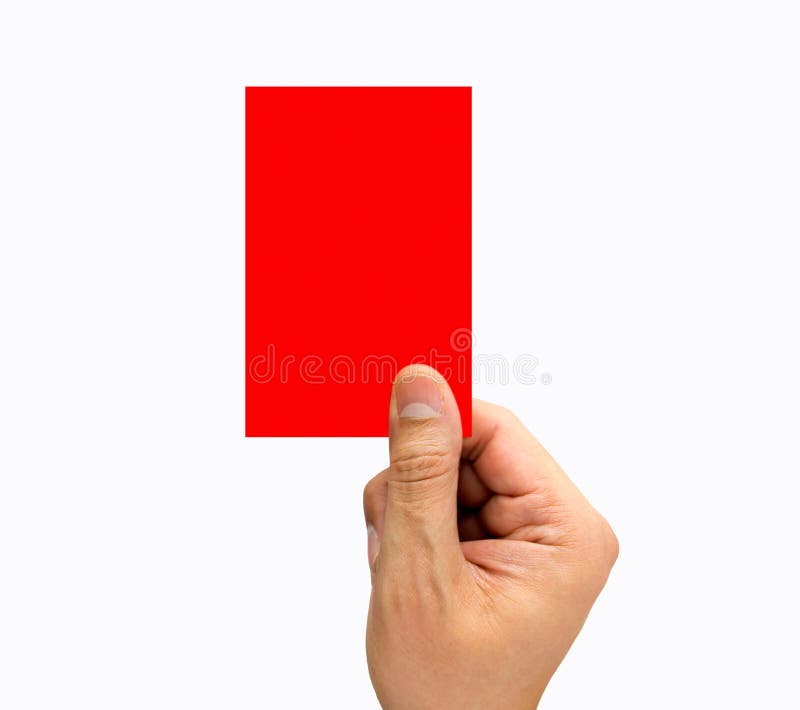Red card stock photo. Image of businesscard, admonition - 52440536