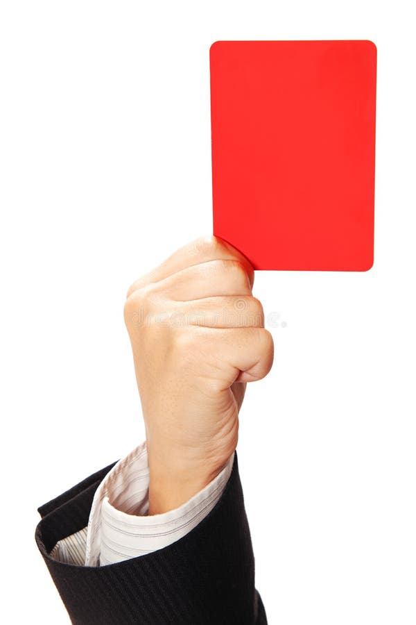 Red card stock photo. Image of sign, shots, holding, business - 98305166