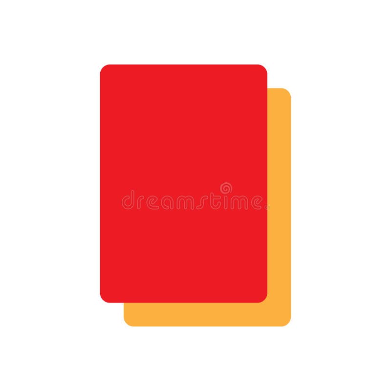 Red Card Ilustration Design. Red Card Icon Stock Vector - Illustration ...