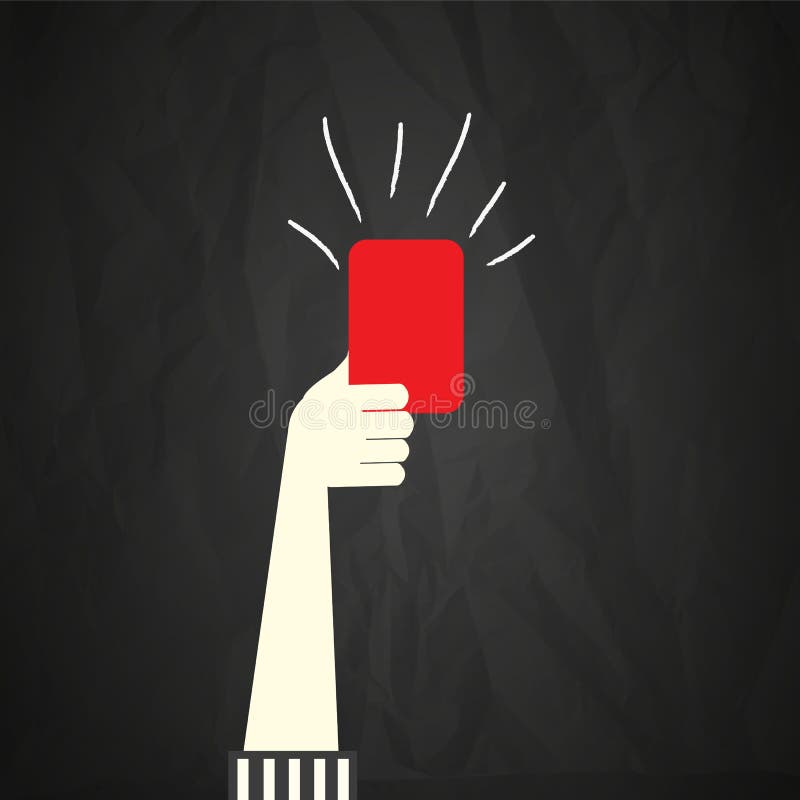 Football Referee Showing You the Red Card Stock Photo - Image of ...