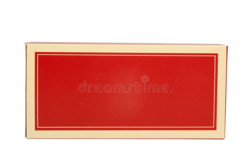 Red cardboard box stock photo. Image of isolated, closed - 12051400