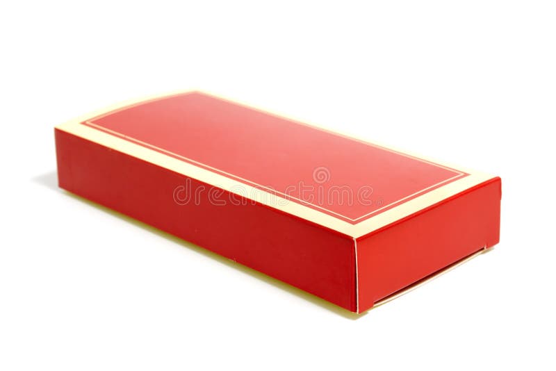 Red cardboard box stock photo. Image of gift, label, packaging - 12051588