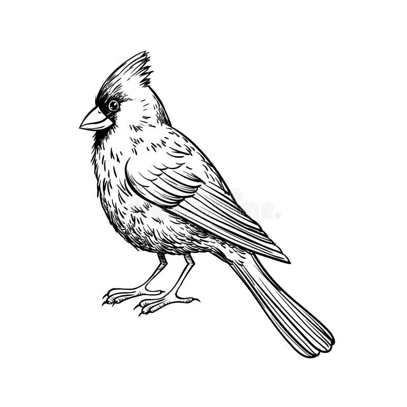 Red Cardinal Sketch Stock Illustrations – 282 Red Cardinal Sketch Stock ...