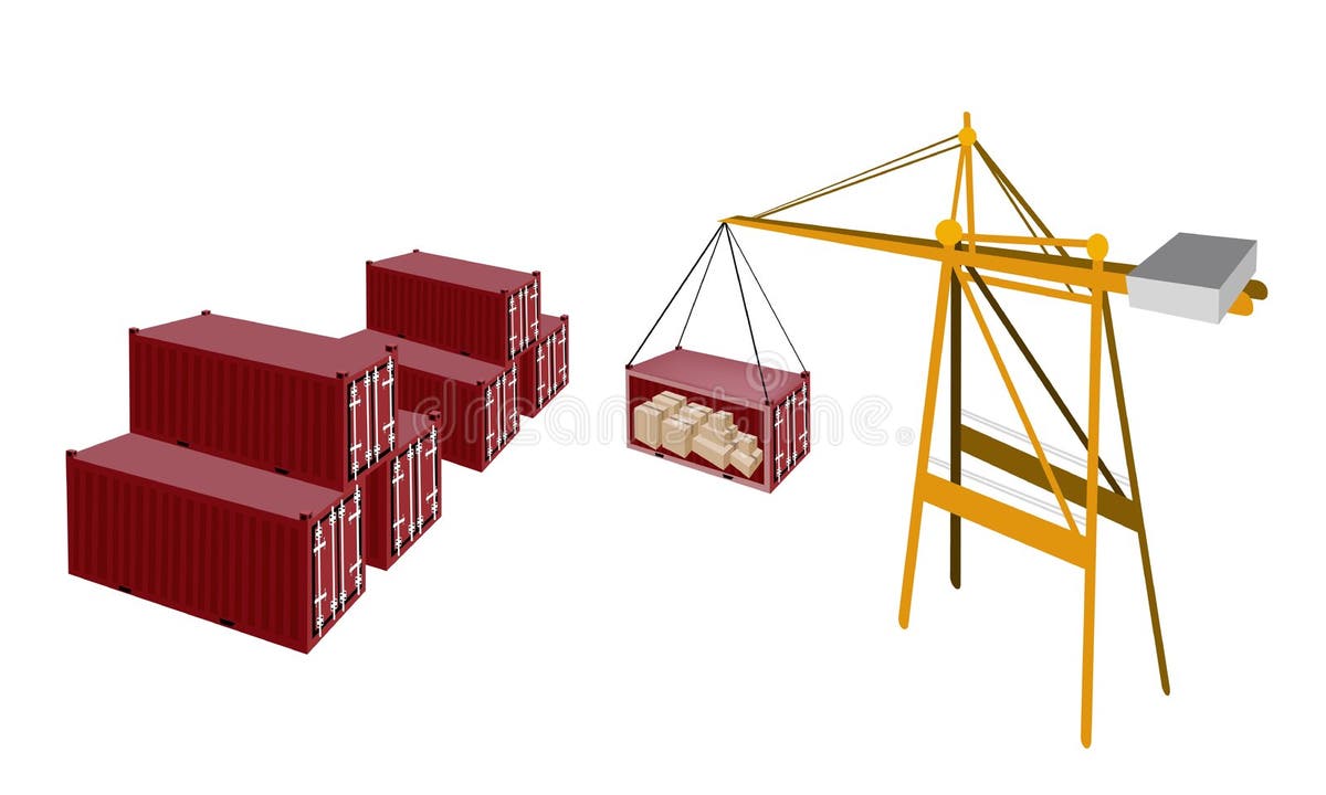 Crane Unloading Stock Illustrations – 4,301 Crane Unloading Stock ...