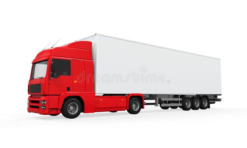 Red truck isolated stock image. Image of glass, freight - 32882405