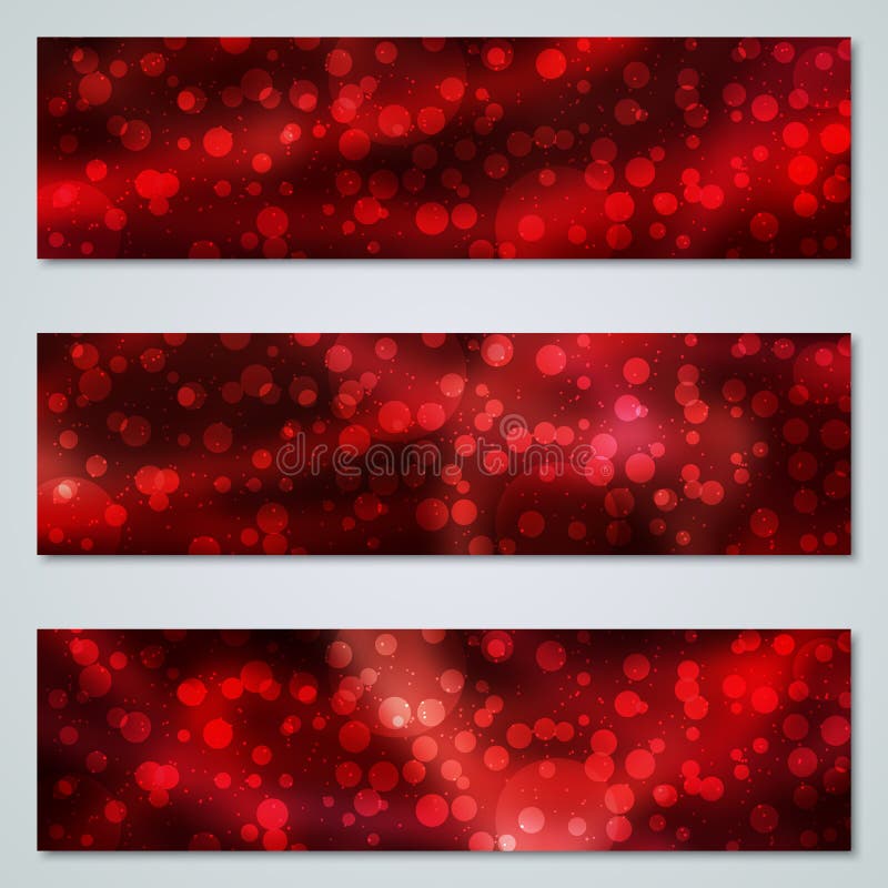 Red Carnival Banners Vector Set Stock Vector - Illustration of gift ...