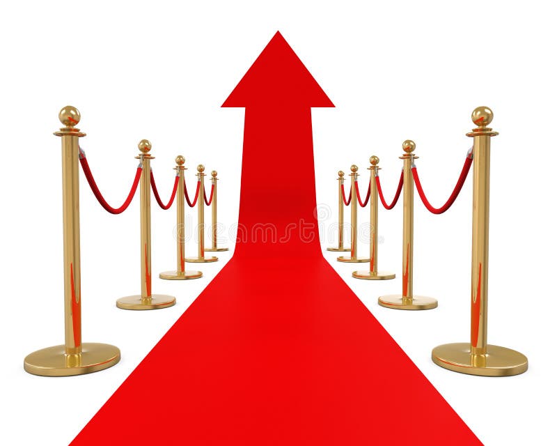 Red Carpet Arrow stock vector. Illustration of chart - 15832683