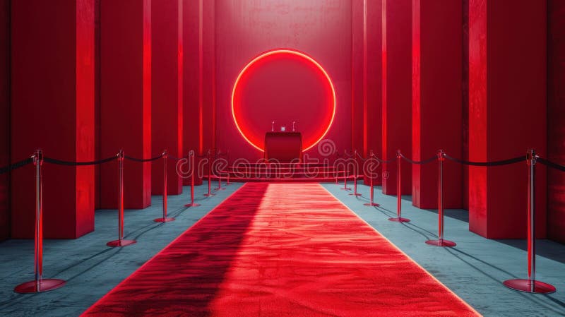 Luxury Realistic Red Carpet Pedestal Ai Generated Stock Photos - Free ...