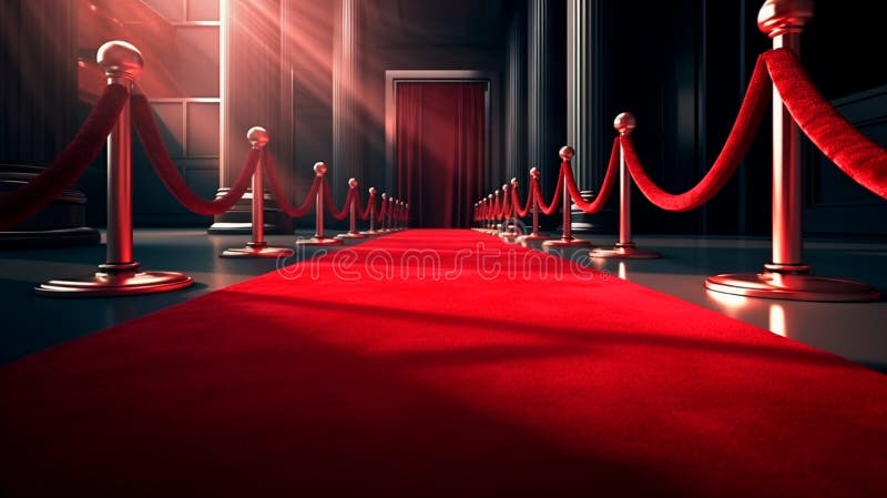 Red carpet.3d stock illustration. Illustration of prestige - 273112899