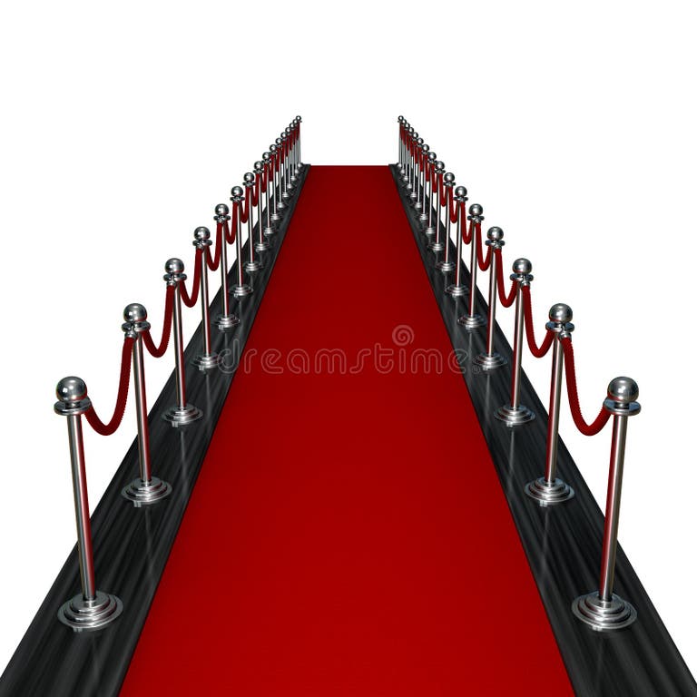 Red carpet entrance stock illustration. Illustration of blockbuster ...