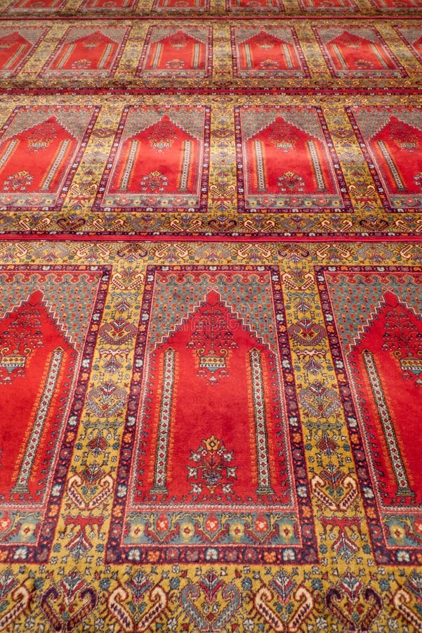 Prayer rug in a mosque stock photo. Image of floor, worship - 29830152