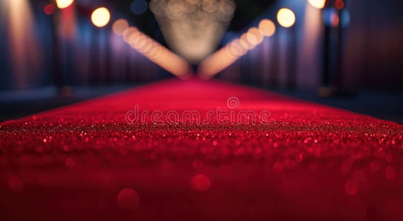 The Red Carpet at the Hollywood Premiere Stock Photo - Image of ...