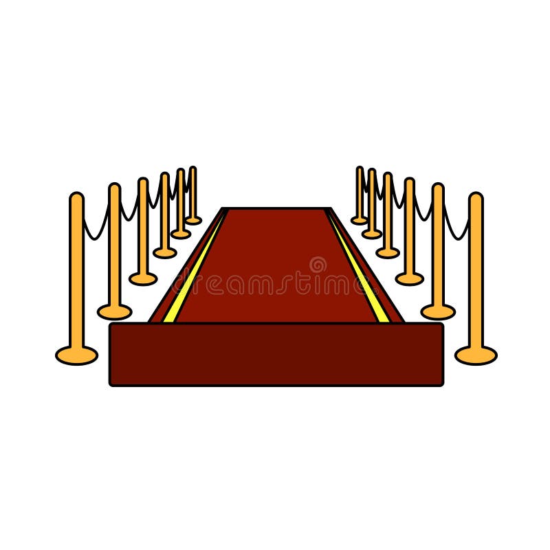 Red Carpet Icon stock vector. Illustration of elegant - 198246789