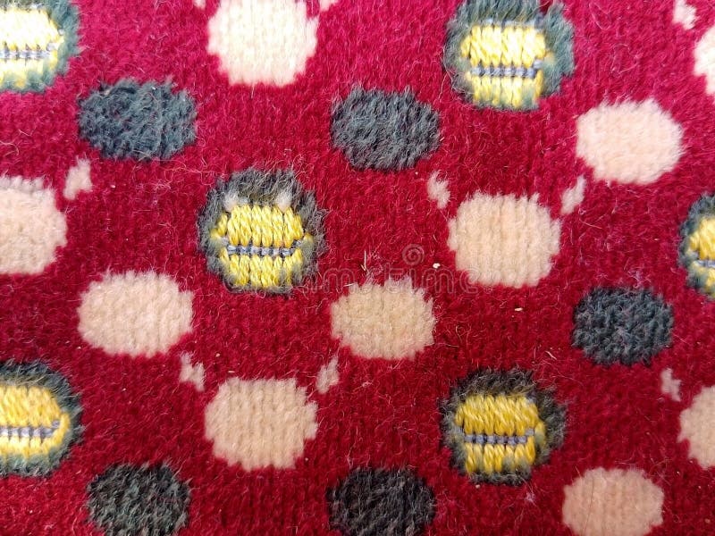 Red Carpet Pattern with Dotted Color Designs Stock Image - Image of design, abstract: 305657235