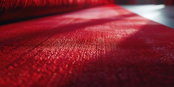 A Red Carpet with a Pattern on it Stock Illustration - Illustration of ...