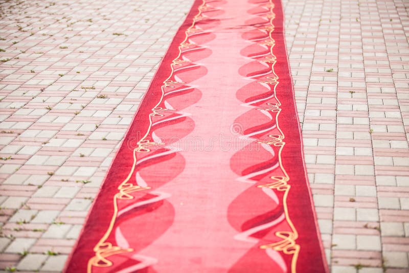 Red carpet stock image. Image of floor, elegance, roll - 46107231