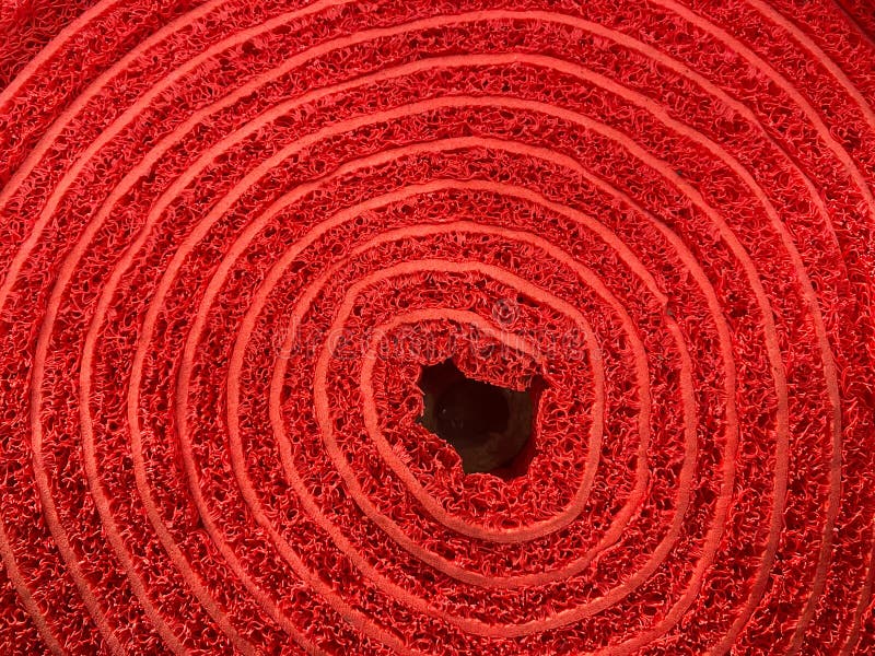 Red Carpet Rolls from Above. Directly Above the Carpet Stock Image ...