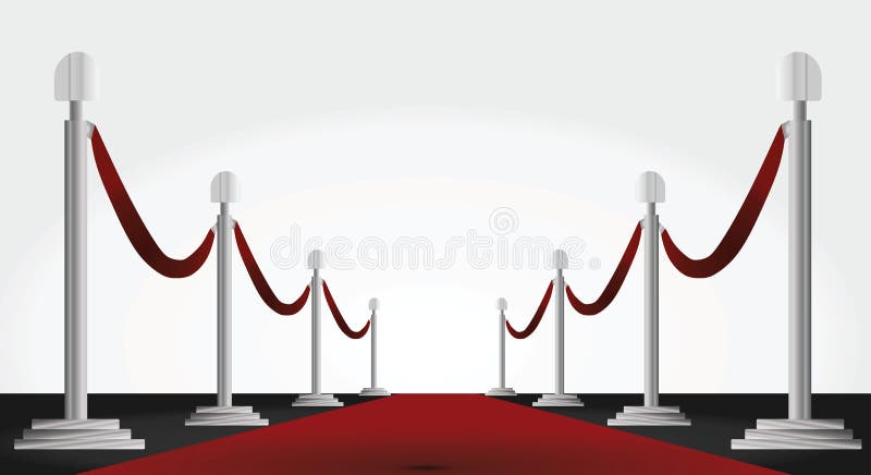 Red carpet stock vector. Illustration of hollywood, black - 79484293