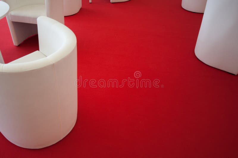 Red Carpet with Sofa and Chair Stock Photo - Image of premiere, awards ...