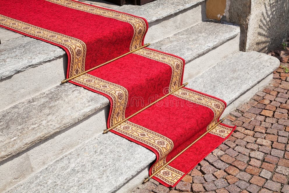 Red carpet on stone steps. stock image. Image of outdoor - 20955693