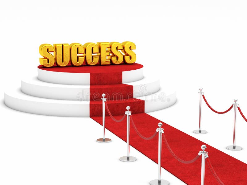 Red carpet success stock illustration. Illustration of star - 45330580
