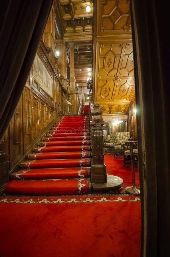 Red Carpet Upstairs stock photo. Image of indoors, stair - 127550322