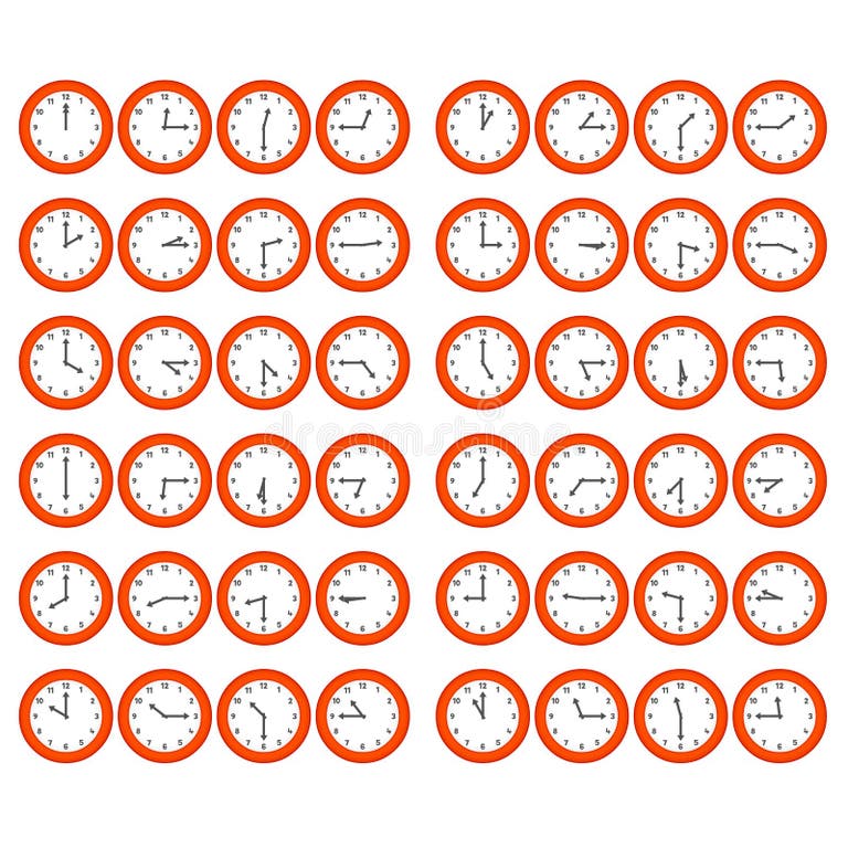 Clock 12 15 Stock Illustrations – 45 Clock 12 15 Stock Illustrations ...