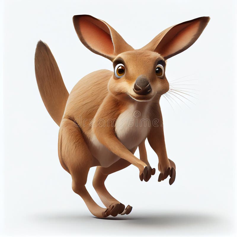 Red Kangaroo White Background Stock Illustrations – 755 Red Kangaroo ...