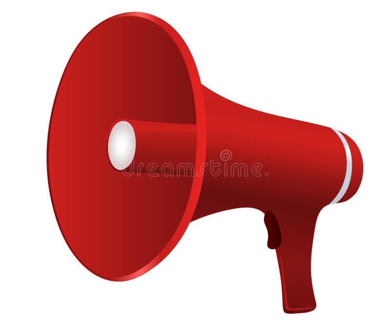 Megaphone stock vector. Illustration of megaphone, alert - 38890862
