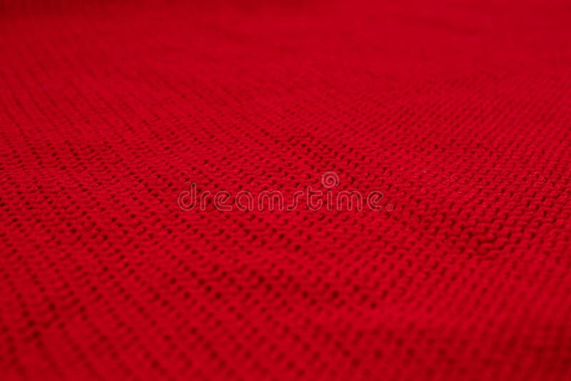 Red Cashmere Knit Fabric is Slightly Dented by Small Folds Stock Image ...