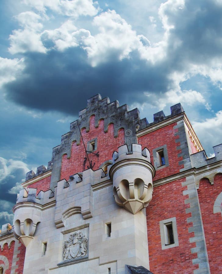 Red castle stock photo. Image of blue, beautiful, fairytale - 54185836