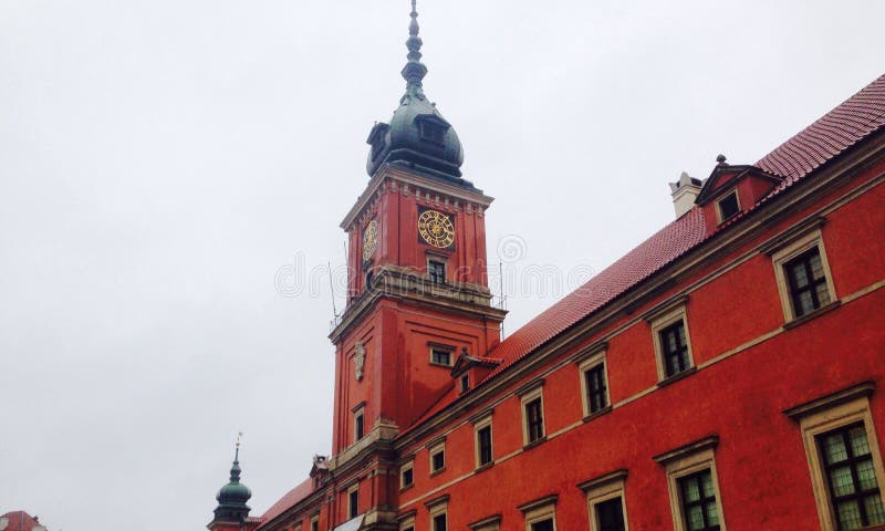 Red Castle stock photo. Image of tower, warsaw, castle - 62940926