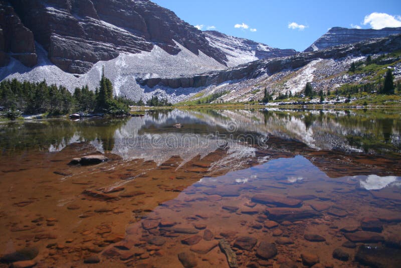 Red Castle Lake stock image. Image of reflection, tree - 16224357