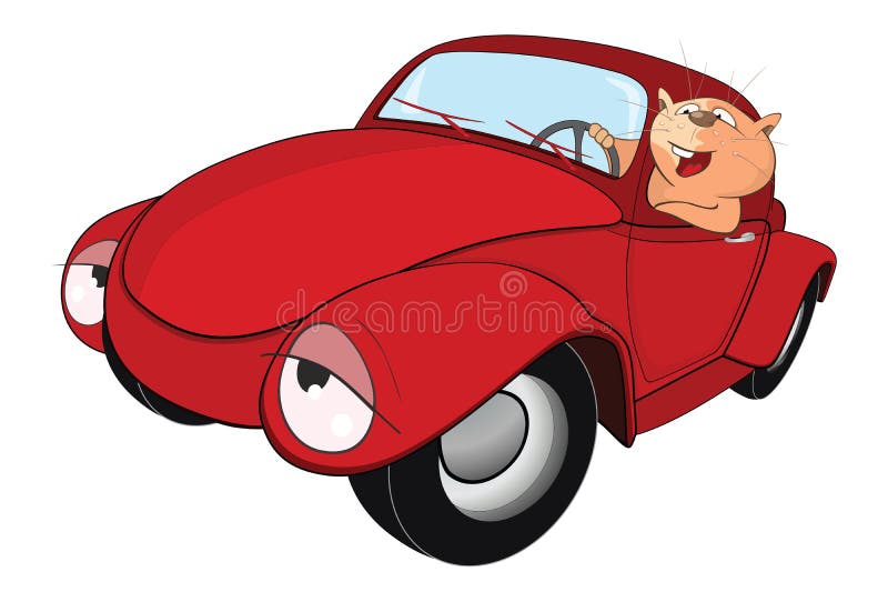 Illustration of a Cute Cat. Cartoon Character Stock Vector ...