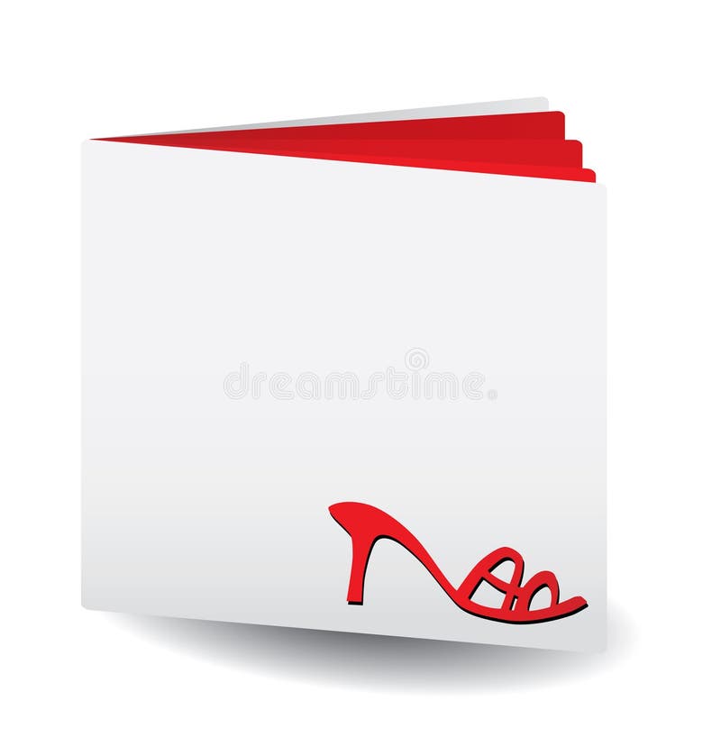 Red Catalog of Women S Shoes Stock Vector - Illustration of icon, women ...