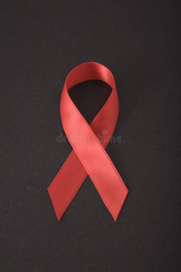 Red ribbon sign. stock photo. Image of health, alertness - 49859760
