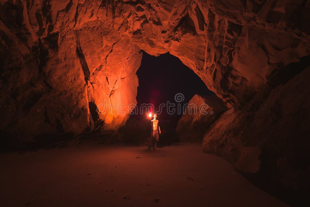 Red Cave stock image. Image of cave, smoke, bishop, canyon - 102999059