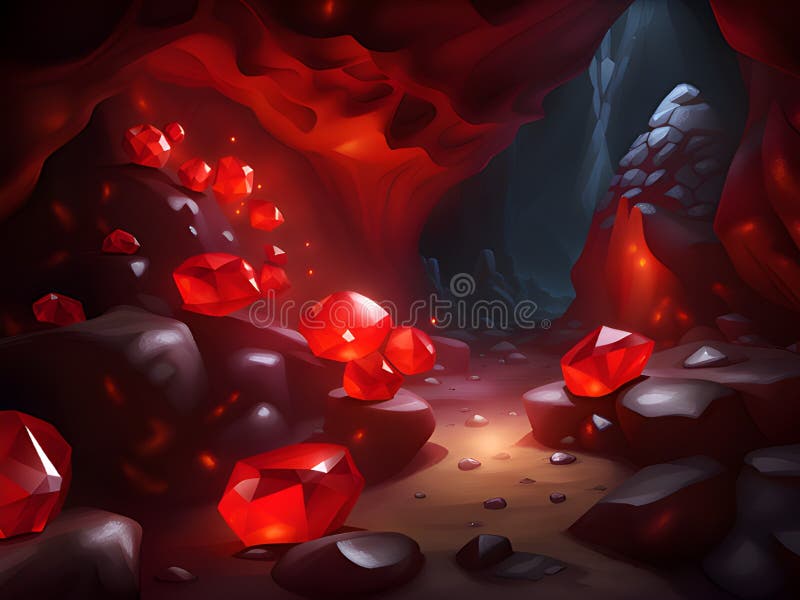 Cave Red Crystals Stock Illustrations – 401 Cave Red Crystals Stock ...