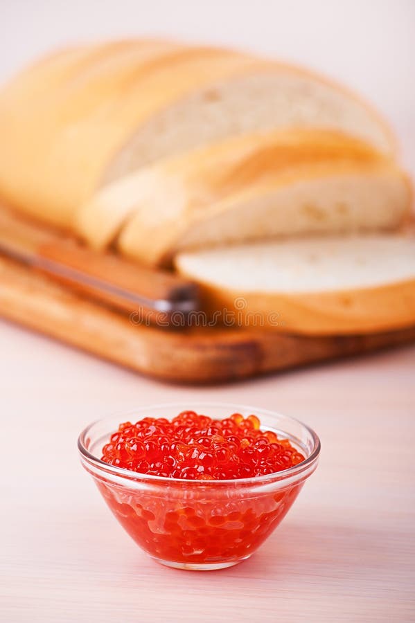 Red caviar, bread stock photo. Image of caviar, appetizing - 22652378